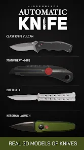 Hidden blade automatic knife Guide