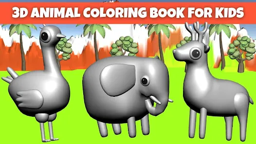 Kids 3D Animal Coloring Pages Guide