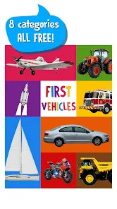 First Words for Baby: Vehicles Guide