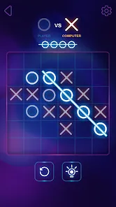 Tic Tac Toe Glow - XOXO Game | Free Apk Download on Your Device. Enjoy your new app now.