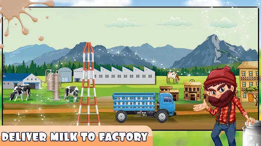 Cow Dairy Farm Milk Factory Game | Free Apk Download on Your Device ...