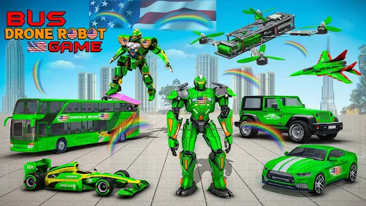 US Drone Bus Robot Transform | Free Apk Download on Your Device. Enjoy ...