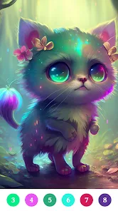 Cat Color by Number Paint Game Game | Free Apk Download on Your Device ...